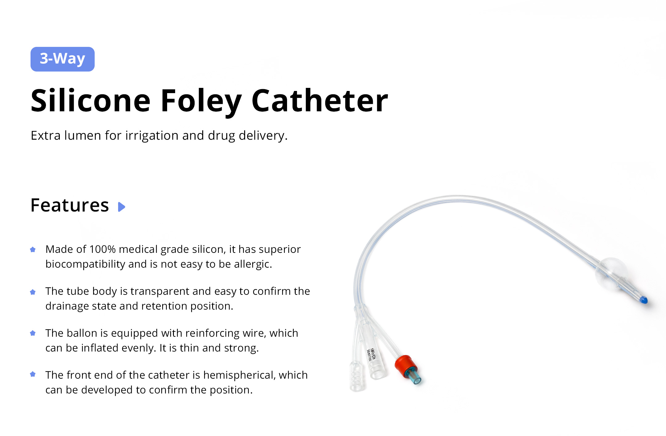 3-way silicone foley catheter | Medmay – Digital Platform for Medical ...