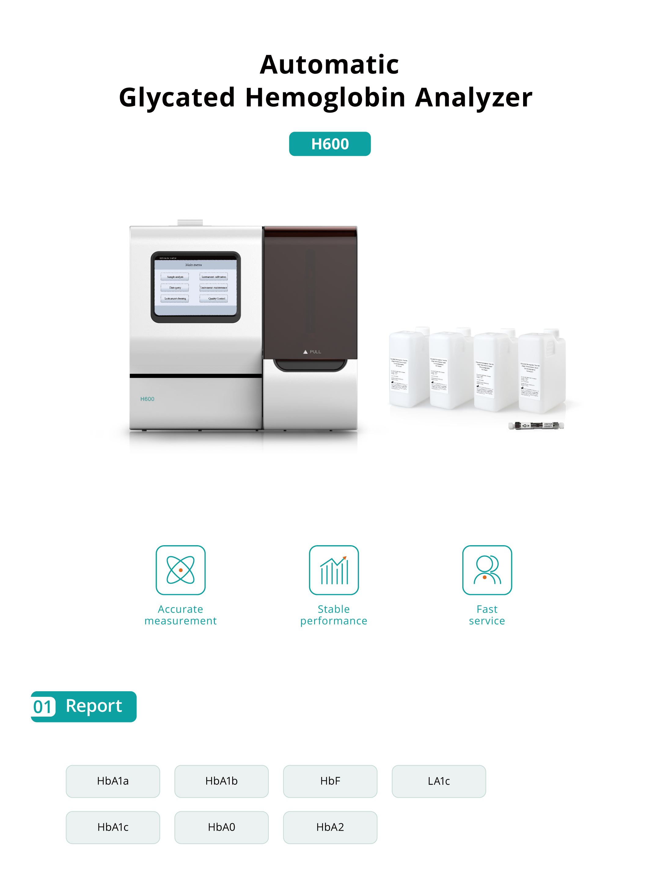 H600 automated HbA1c analyzer (HPLC) / Glycated hemoglobin analyzer ...