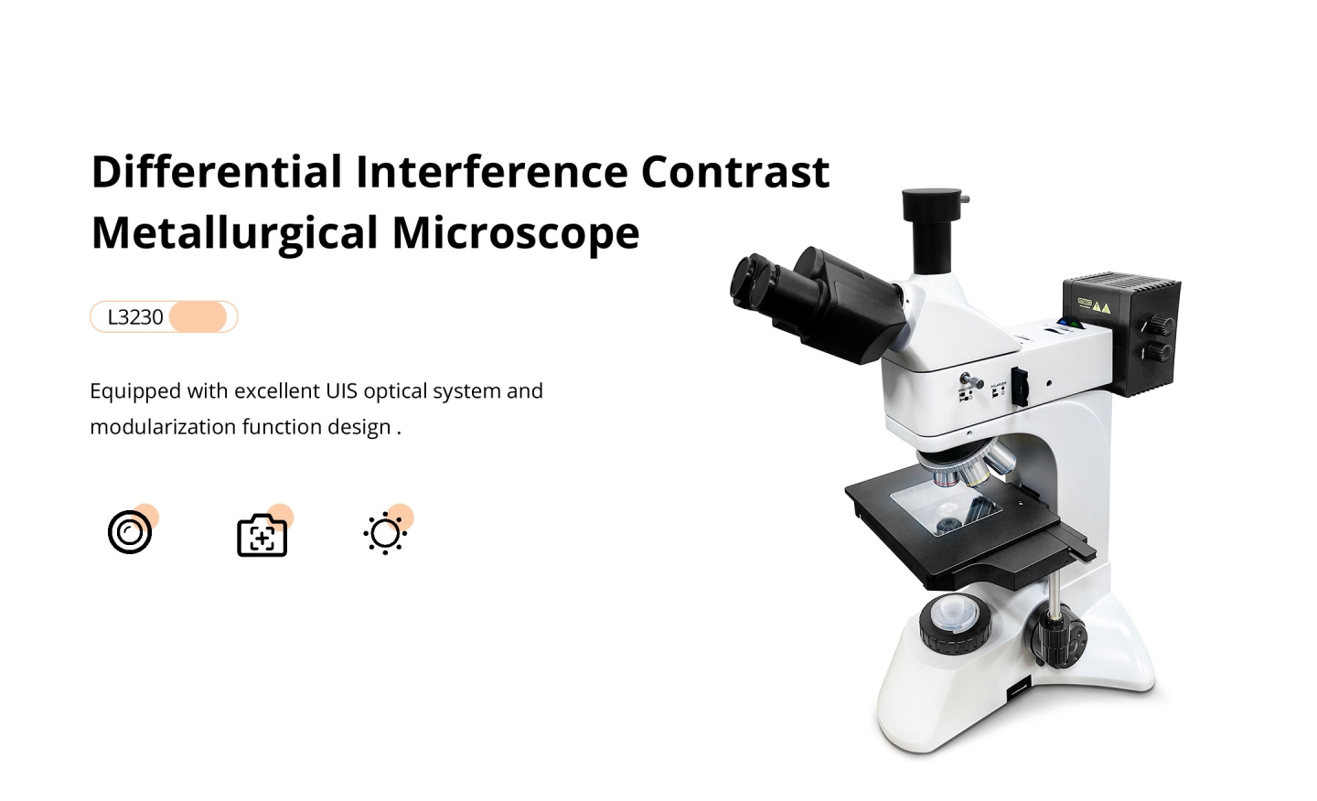 Differential interference contrast metallurgical microscope L3230 ...