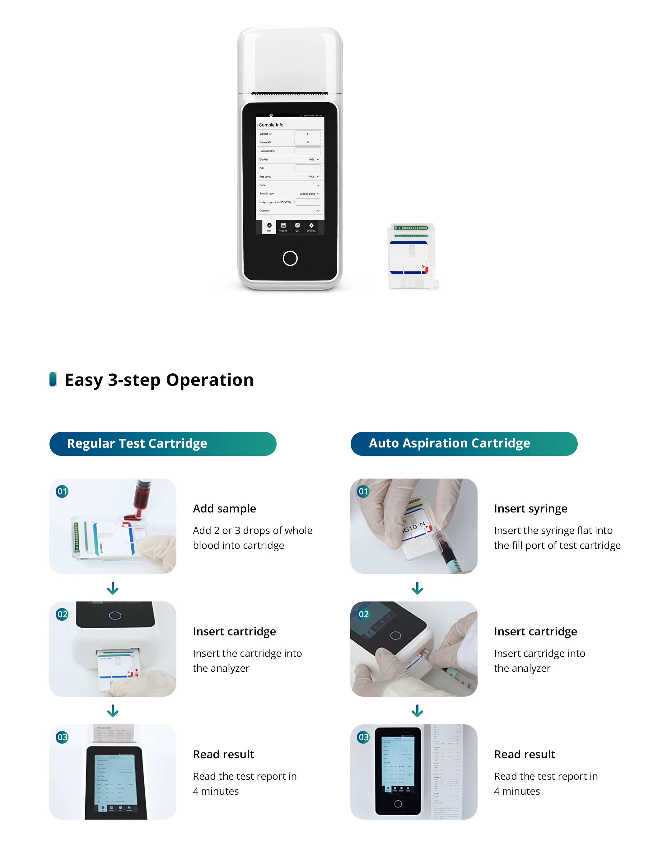 Handheld blood gas & electrolyte analyzer SG1 | Medmay – Digital ...